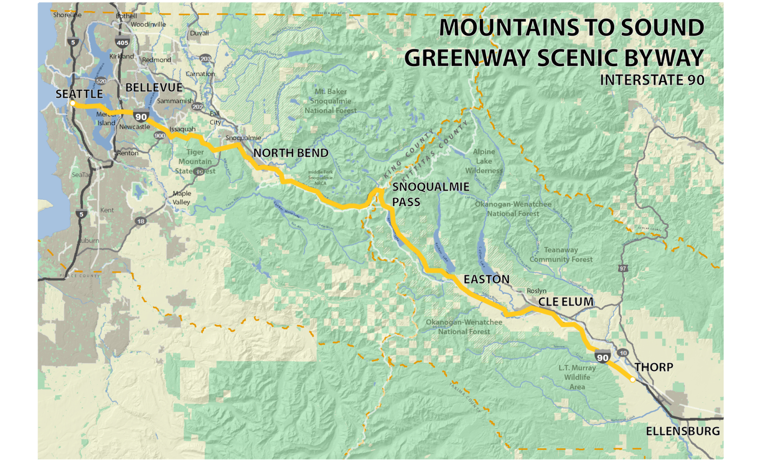 Explore the National Scenic Byway - Mountains to Sound Greenway Trust